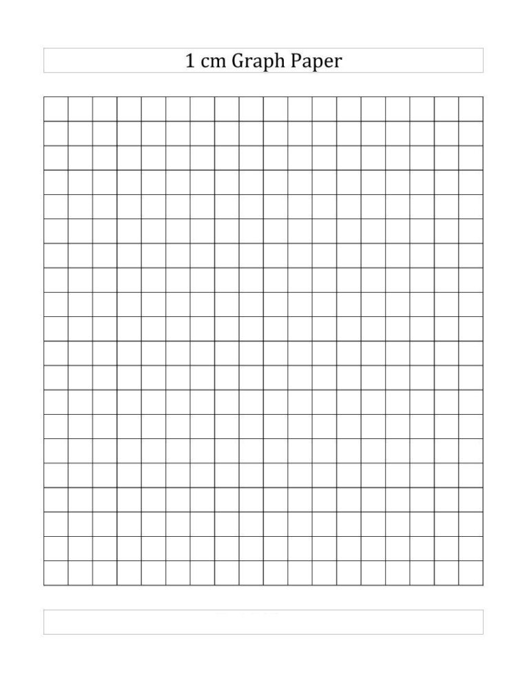 1 cm Graph Paper Printable PDF | 1 Centimetre Graphing Paper – Get ...