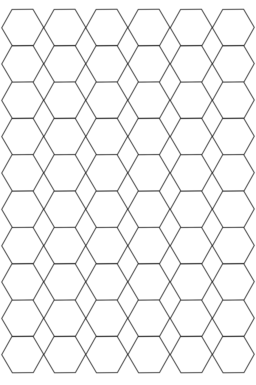 Hexagonal Graph Paper Printable Free PDF – Get Graph Paper