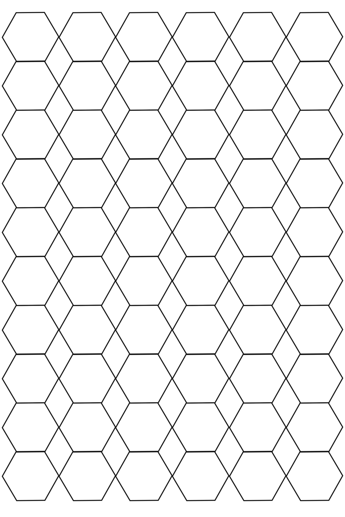 Hexagonal Graph Paper Printable Free PDF Get Graph Paper